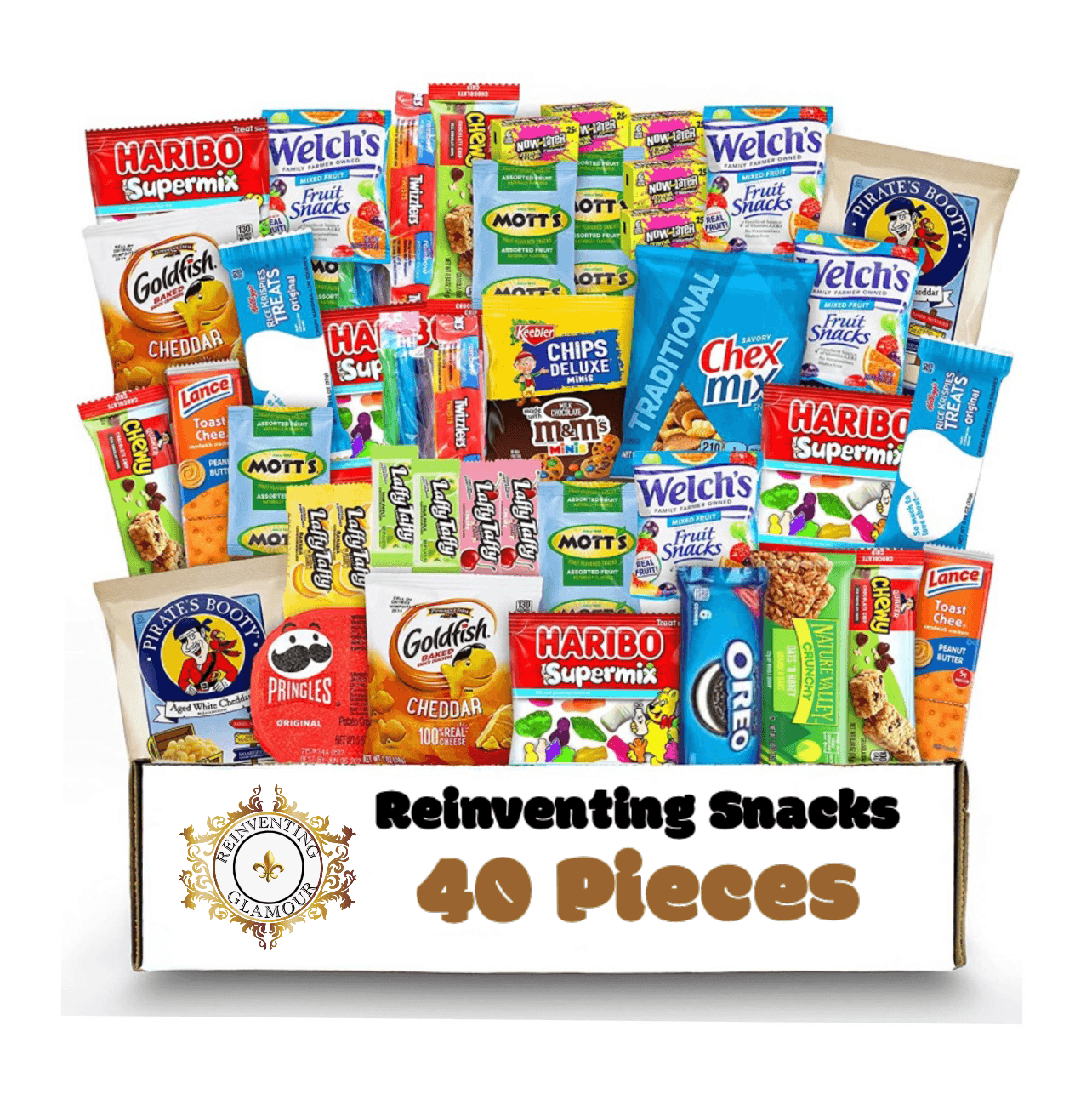 Ultimate Snack Box 40 Pieces – Reinventing Glamour